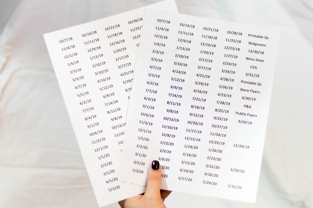 Date Tab Stickers {Free Shipping} – True Money Saver Shop